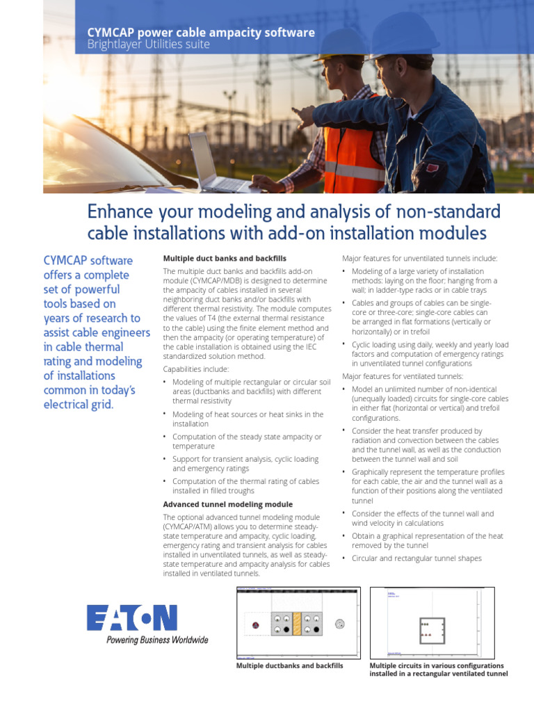 Eaton Cymcap Cable Ampacity Installations en Us - 240509 - 183631 | PDF ...