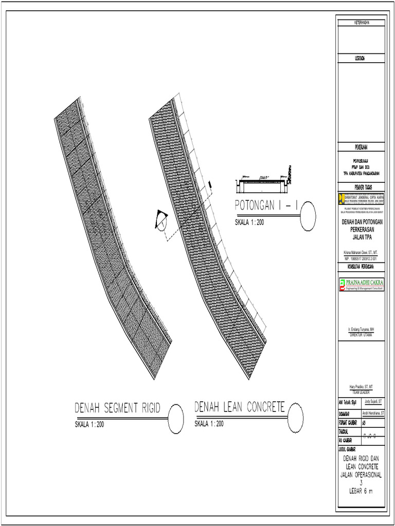 Rigid (Pertama) Rigid (Kedua) Lean Concrete (Pertama) Lean Concrete ...