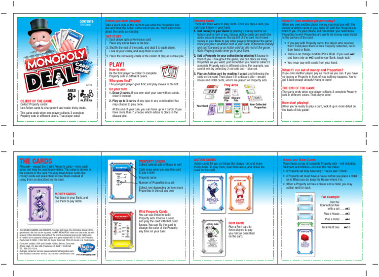 E3113 en Sg Monopoly Deal Card Game | PDF