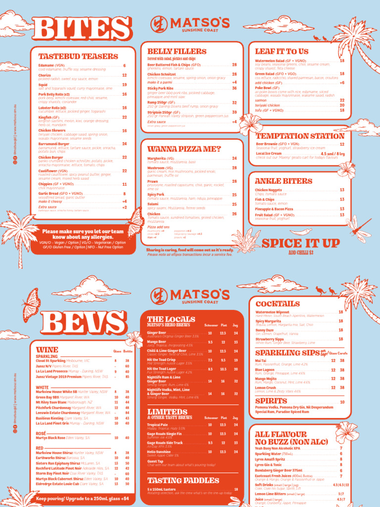Allergy-Friendly Menu Options | PDF | Drink | Foods