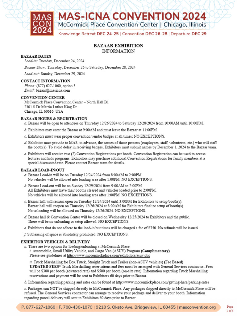 MASCON Exhibitor Terms & Conditions 2024 | PDF | Indemnity | Private Law