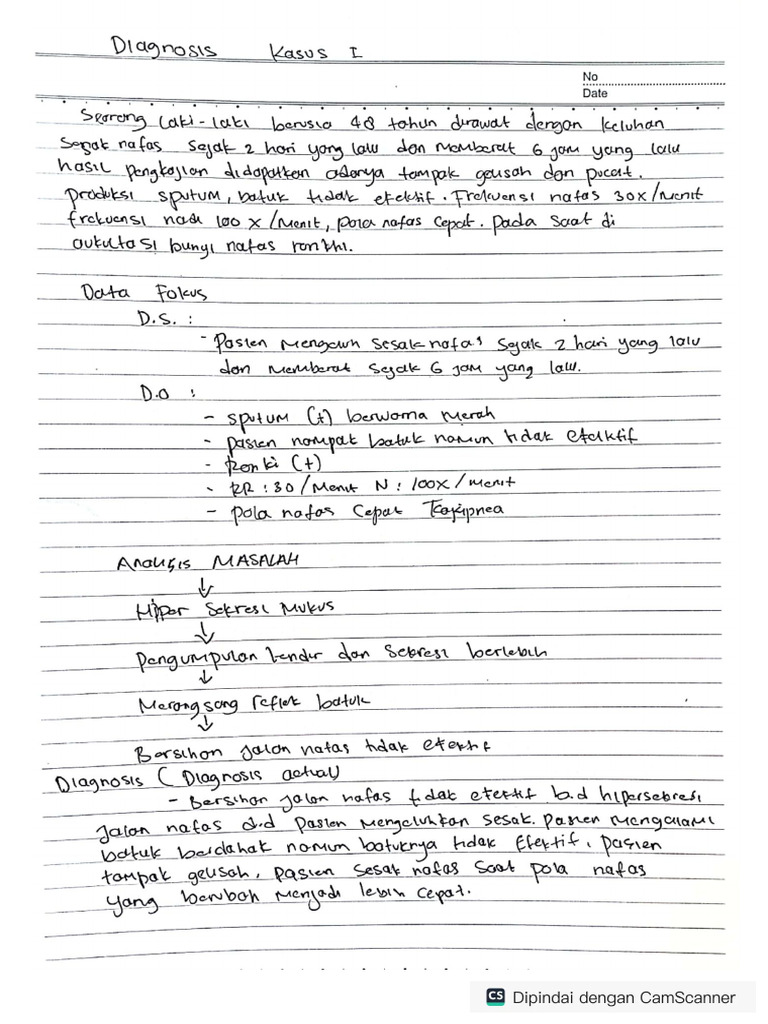 Bagi Pengkajian 2 Kasus Teori Bu Dian | PDF