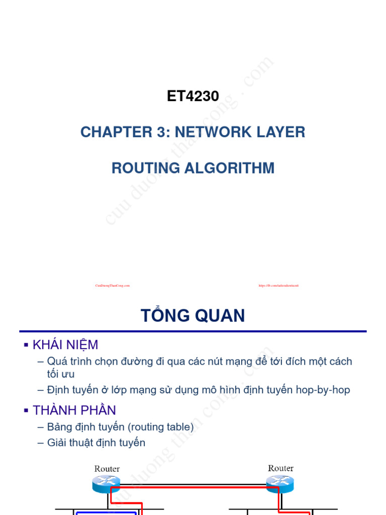 Mang-May-Tinh - 03-3-Routing-Algorithm - (Cuuduongthancong - Com) | PDF