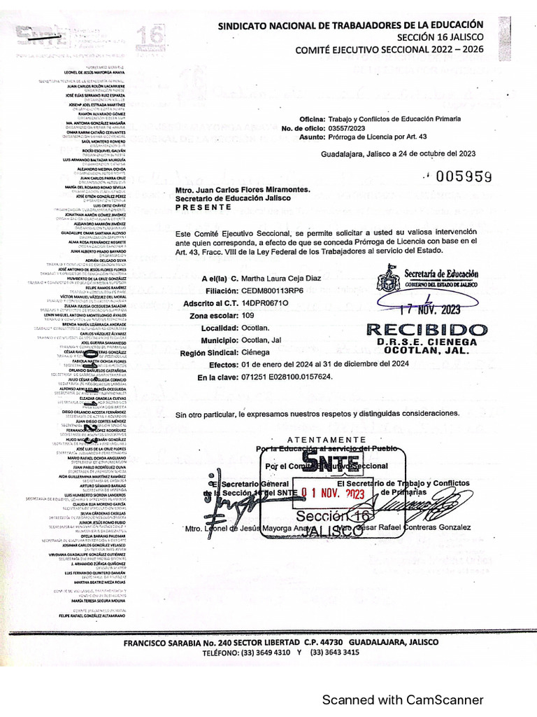 CEJA DIAZ MARTHA LAURA (PRORROGA) 01 ENE-31 DIC 2024 | PDF