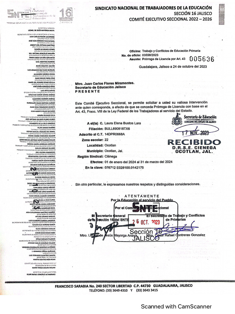 Bustos Lara Laura Elena (Prorroga) 01 Ene-31 Mar 2024 | PDF