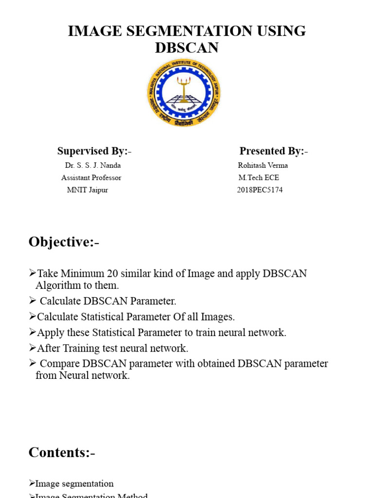 Image Segmentation Using K-Mean and DBSCAN | PDF | Cluster Analysis | Image Segmentation