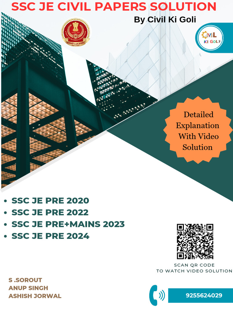 SSC JE Civil 5 Jun 2024 Paper Solution | PDF | Water Cycle | Water