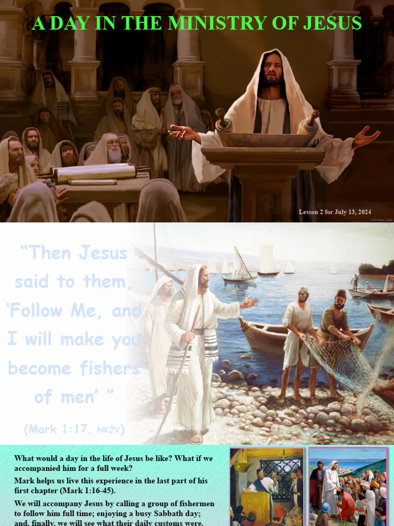 A Day in The Ministry of Jesus: Lesson 2 For July 13, 2024 | PDF ...