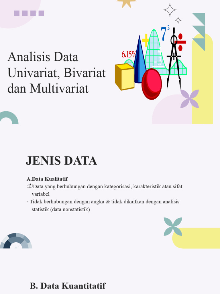 Analisis Data Univariat, Bivariat Dan Multivariat | PDF