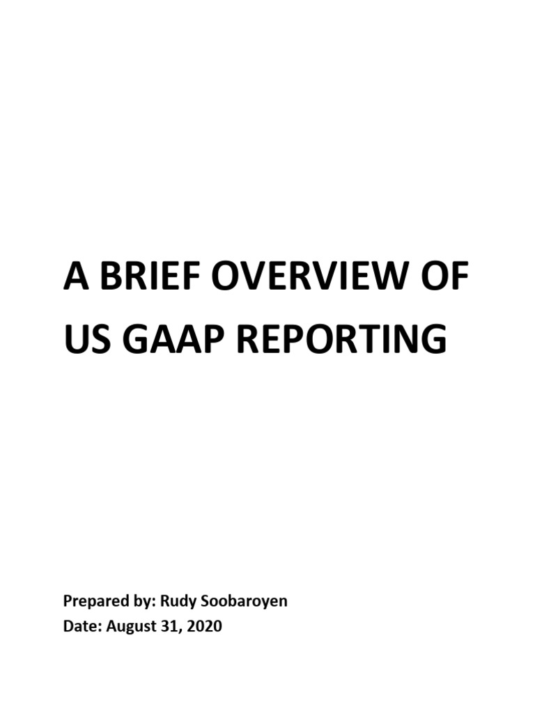 US GAAP Reporting Overview for PLCs | PDF | Equity (Finance) | Income ...