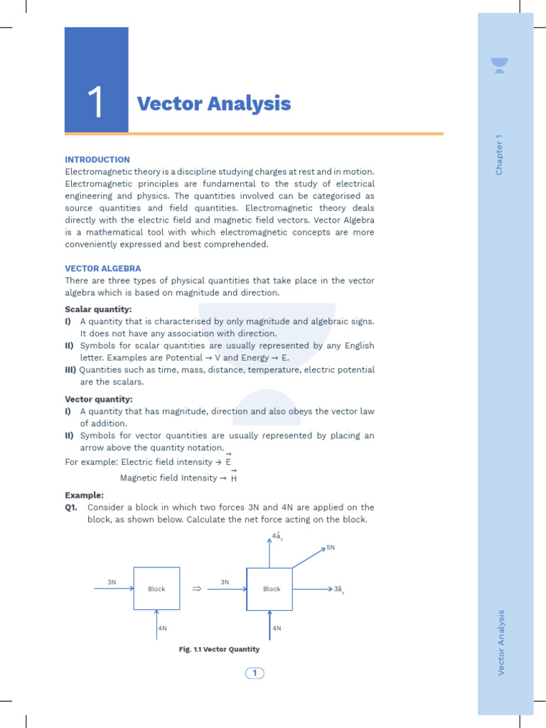 Vector Analysis EE | PDF | Euclidean Vector | Force