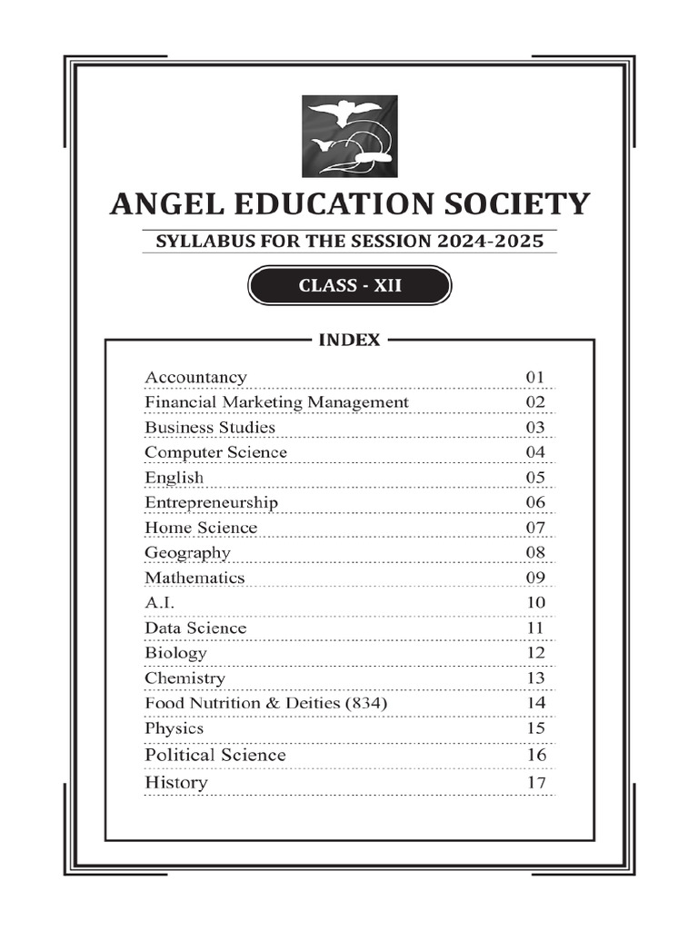 Aes Syllabus Class - Xii (Revised) | PDF | Accounting | Sql