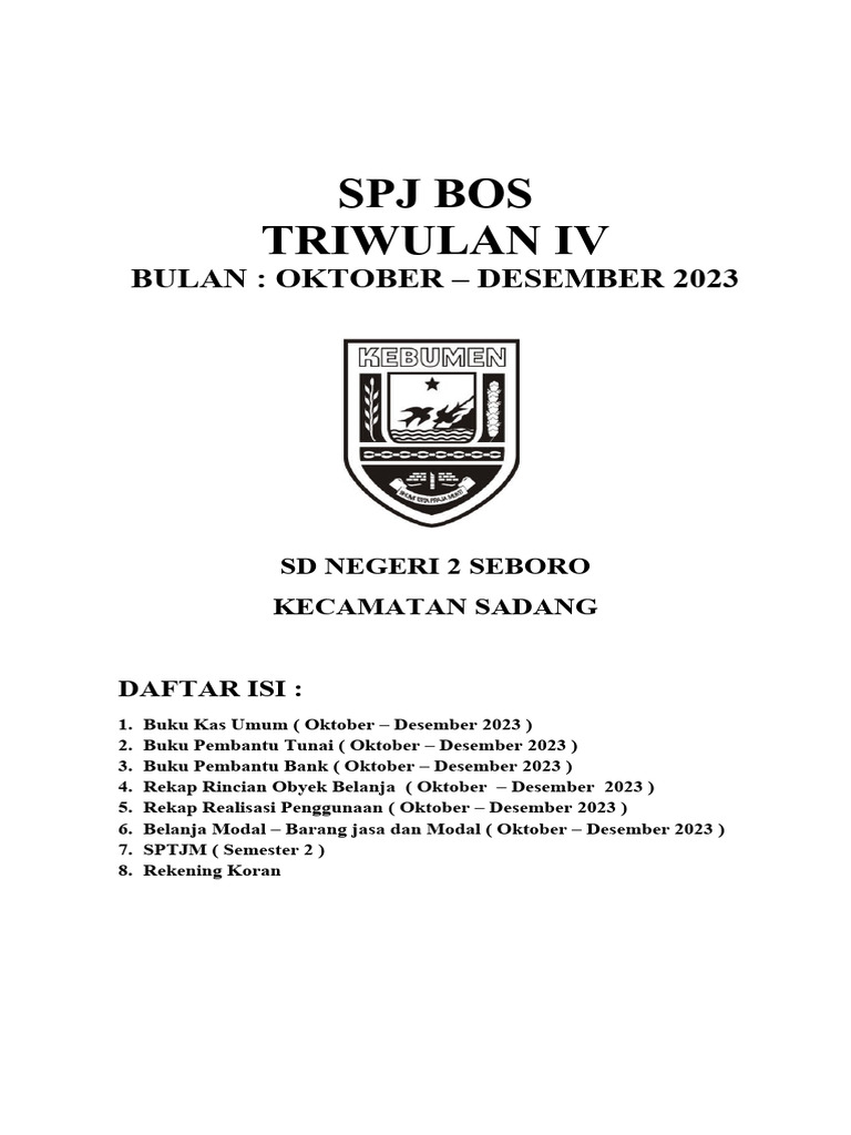 Sampul SPJ Dan Bukti Fisik Bos | PDF | Ilmu Sosial | Sejarah