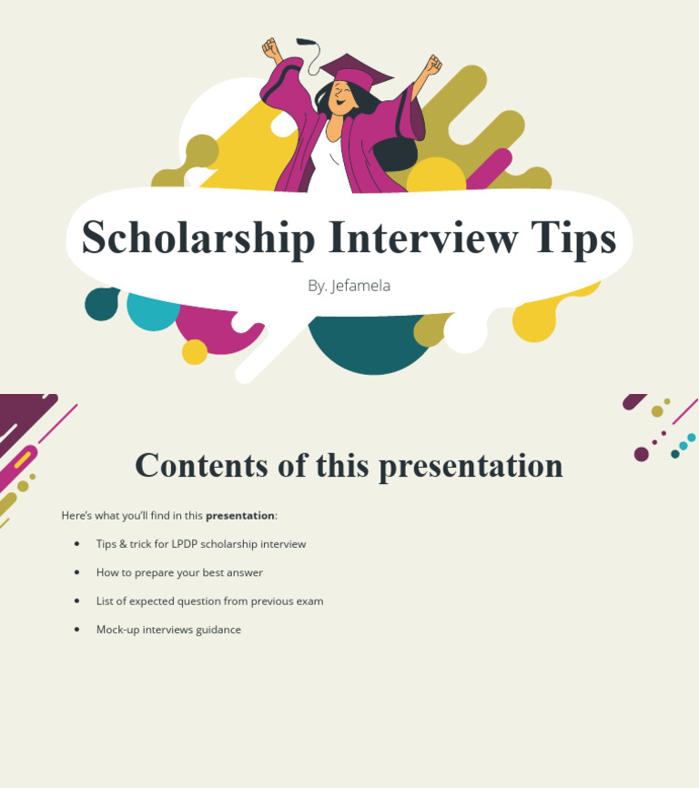 College Interview Tips Template | PDF