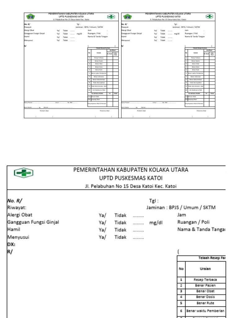 BLANKO RESEP Ok | PDF