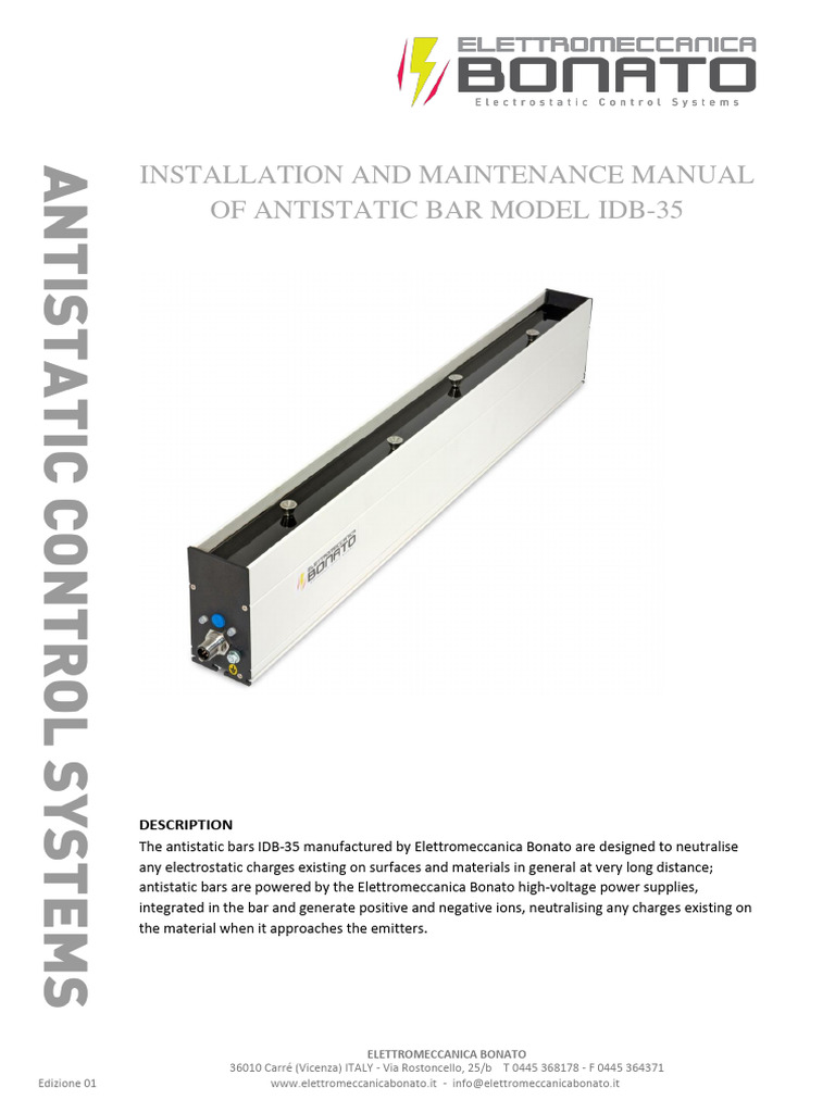 Manual Idb-35 English | PDF | Power Supply | High Voltage