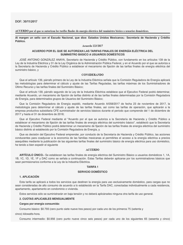 Dof 123:2017 SHCP | PDF | Combustibles | Temperatura