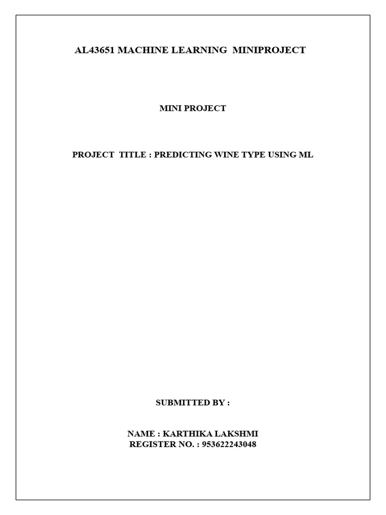 Machine Learning Miniproject | PDF | Machine Learning | Statistical ...