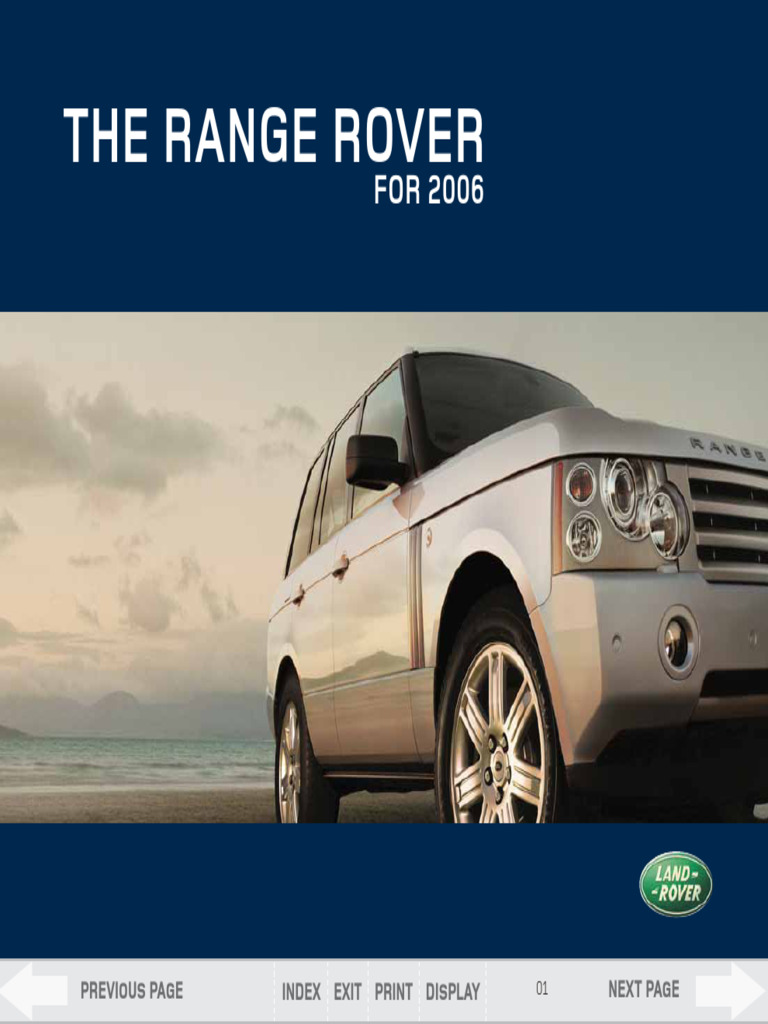 2006 Range Rover Brochure | PDF | Airbag | Automatic Transmission
