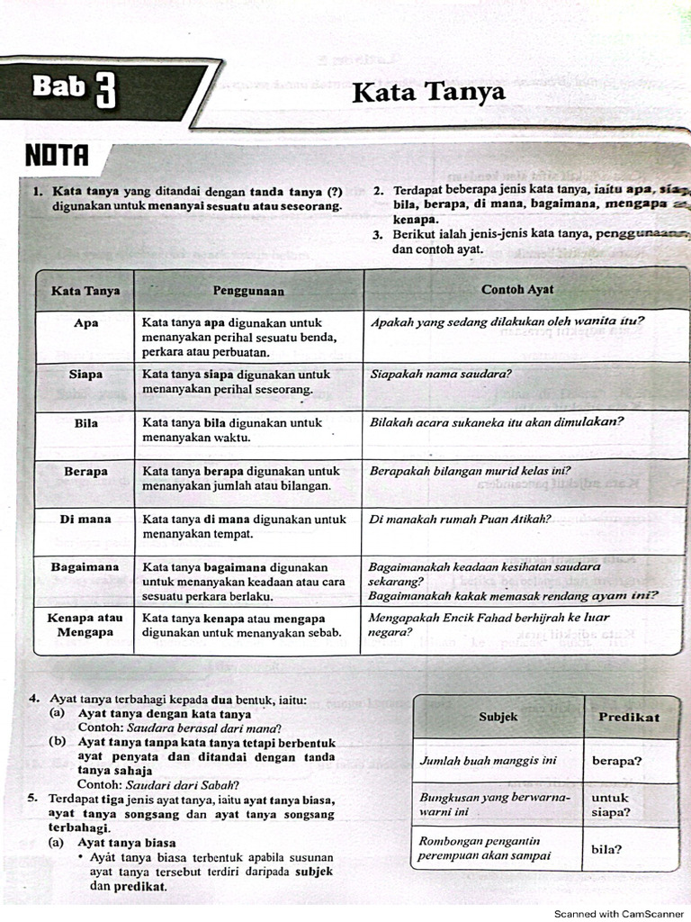 BM Tingkatan 1 | PDF