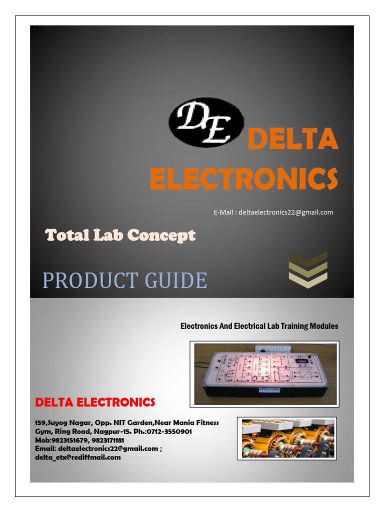 Electronics and Electrical Lab Product Catalog 2023.2024 | PDF | Modulation | Electric Motor