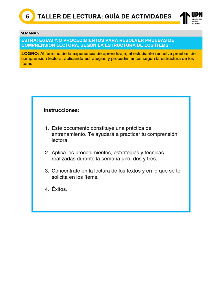 SEM5 - Guía de Actividades de Lectura | PDF | Inteligencia artificial | Inteligencia (IA) y ...