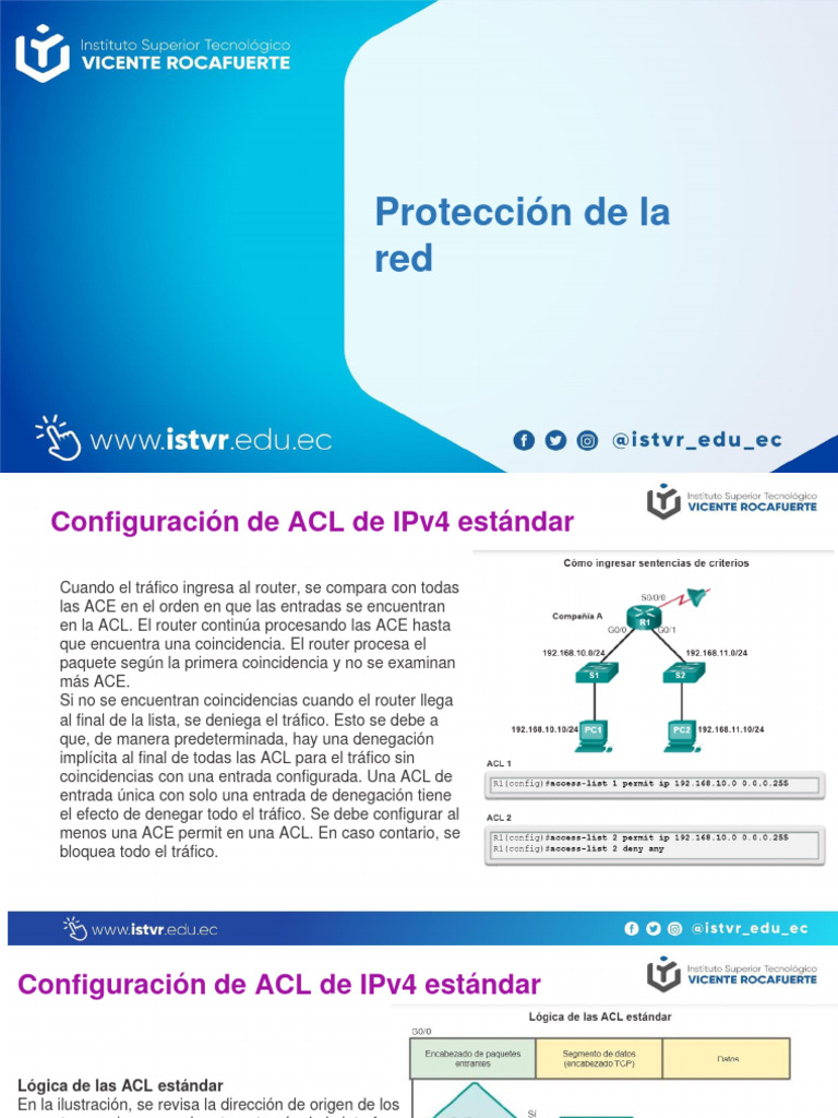 Configuracion de ACL ESTANDAR | PDF