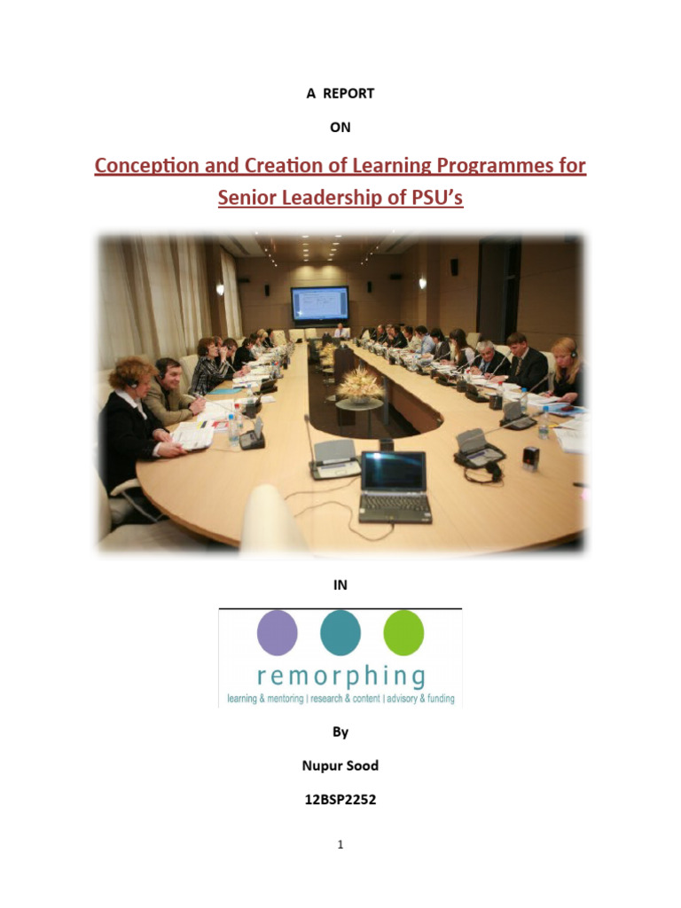 SIP Final Report | PDF | Learning | Motivation