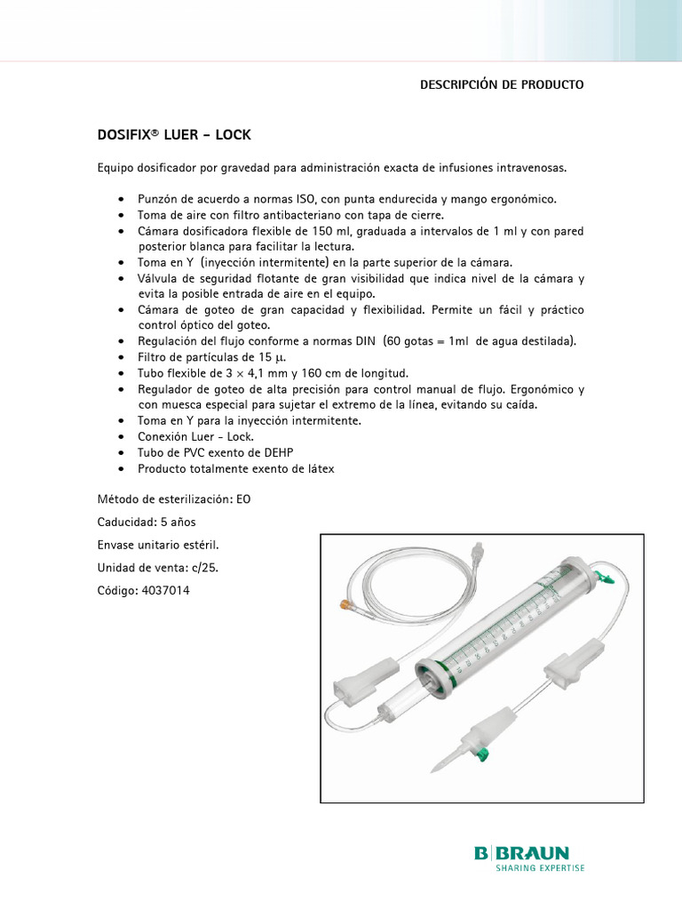 Dosifix BBraun | PDF