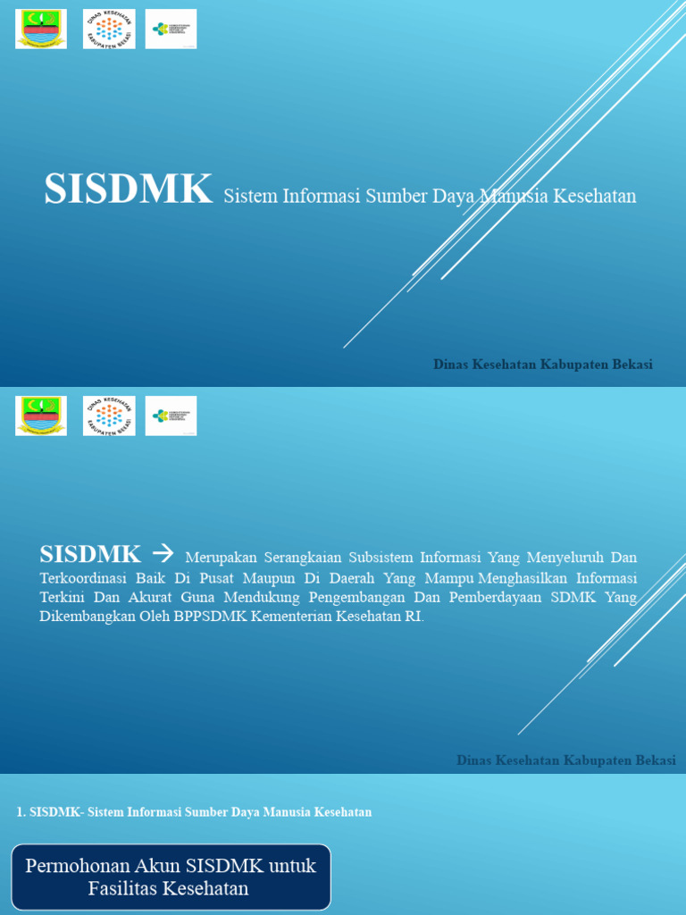 SISDMK Sistem Informasi Sumber Daya Manusia Kesehatan | PDF