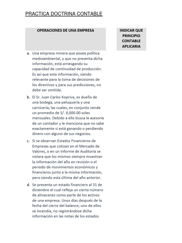 Doctrina Contable | PDF | Contabilidad | Estado financiero