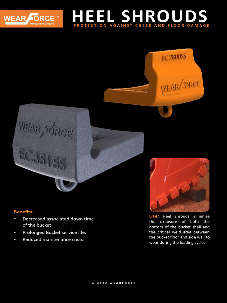 Heel Shrouds for Bucket Protection | PDF | Building Materials | Civil ...