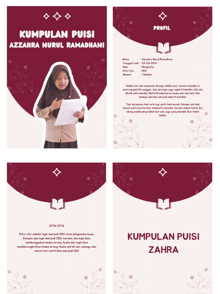 Template Buku Puisi | PDF