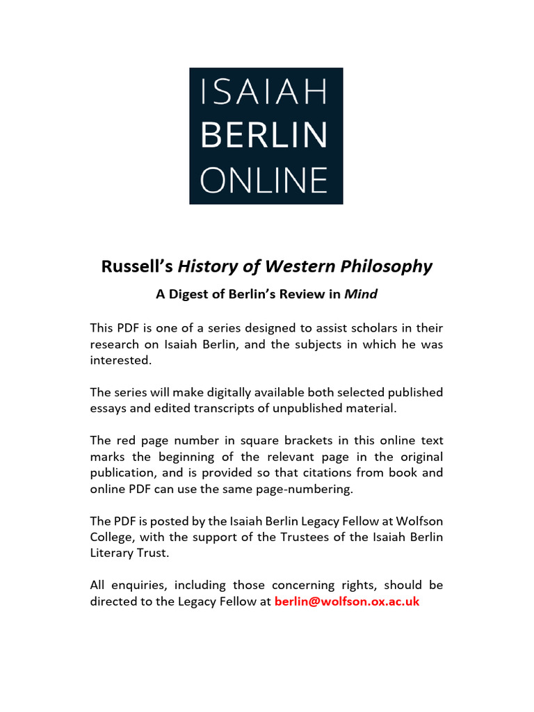 history of western philosophy | Download Free PDF | Western Philosophy ...