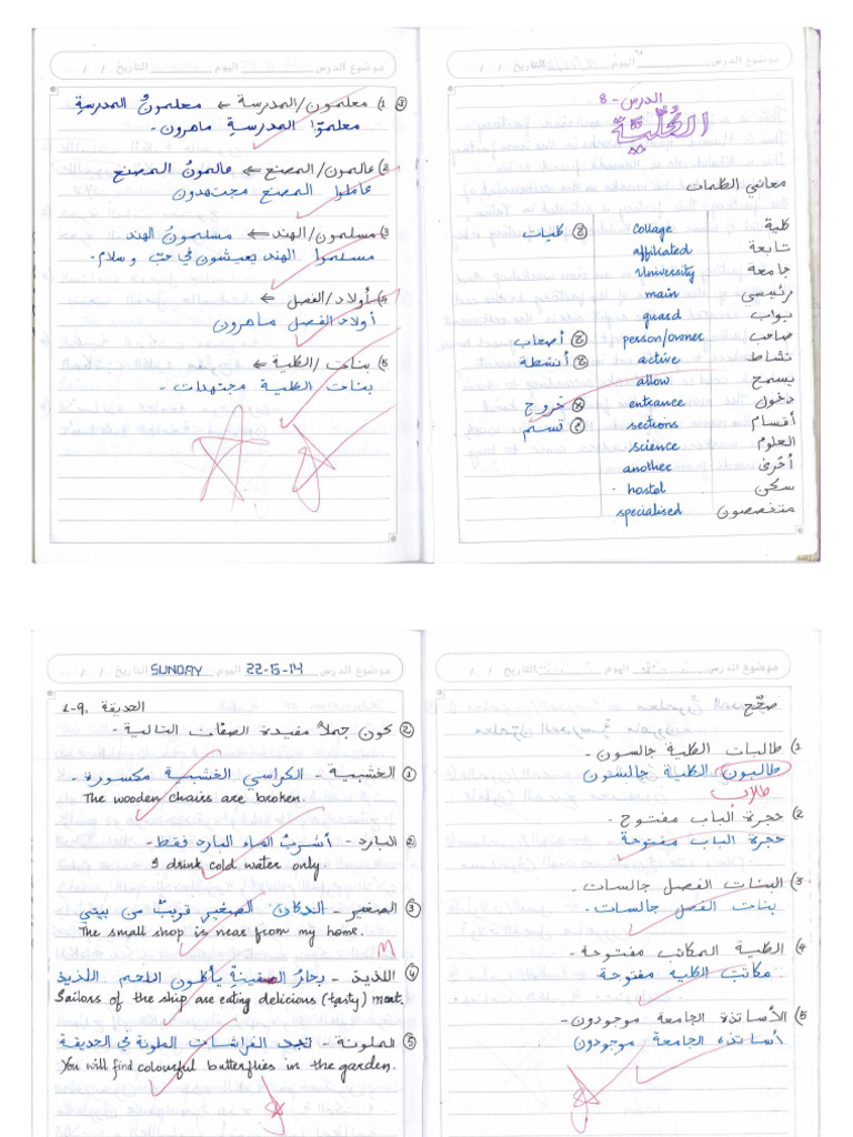Cbse Arabic Notes Class 9