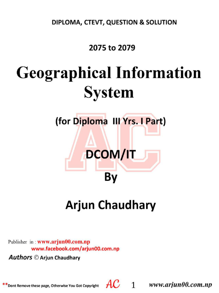 Geographical Information System_Solution Download From (Www.arjun00.Com.np) | PDF