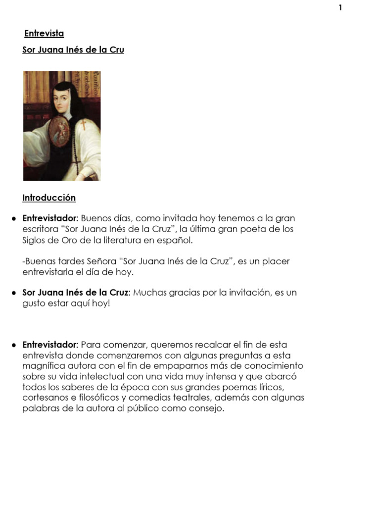 Sor Juana Inés de La Cruz | PDF | Novela negra, policíaca y suspenso