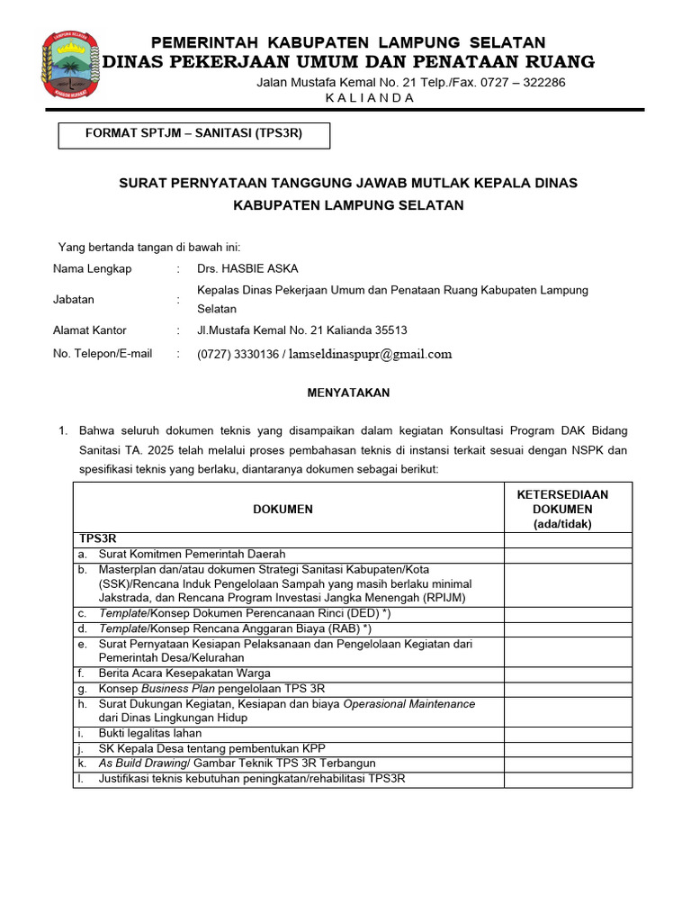 TPS 3R - Format SPTJM TPS3R | PDF