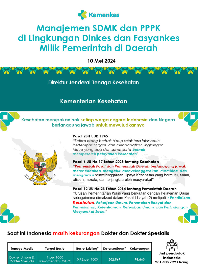 Drg. ARIANTI ANAYA - Manajemen SDMK Di Lingkungan Dinkes Dan Fasyankes Milik Pemerintah Di ...