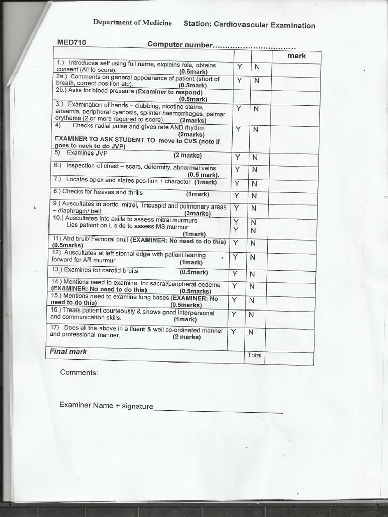 3d - CVS Exam | PDF