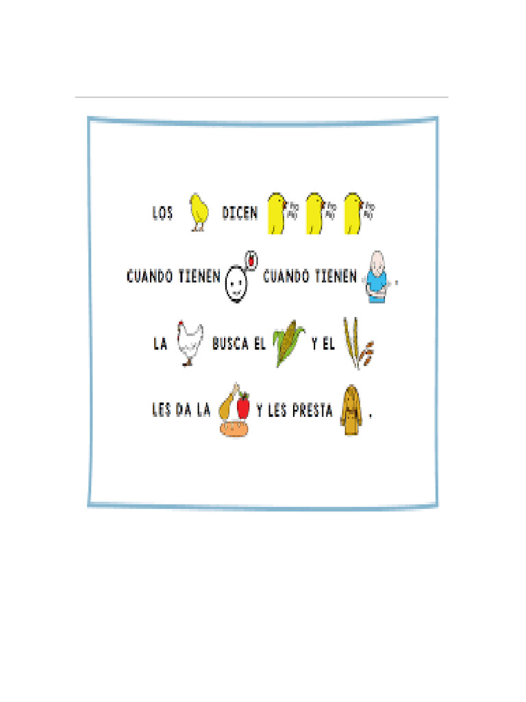 Cancion Mis Pollitos | PDF