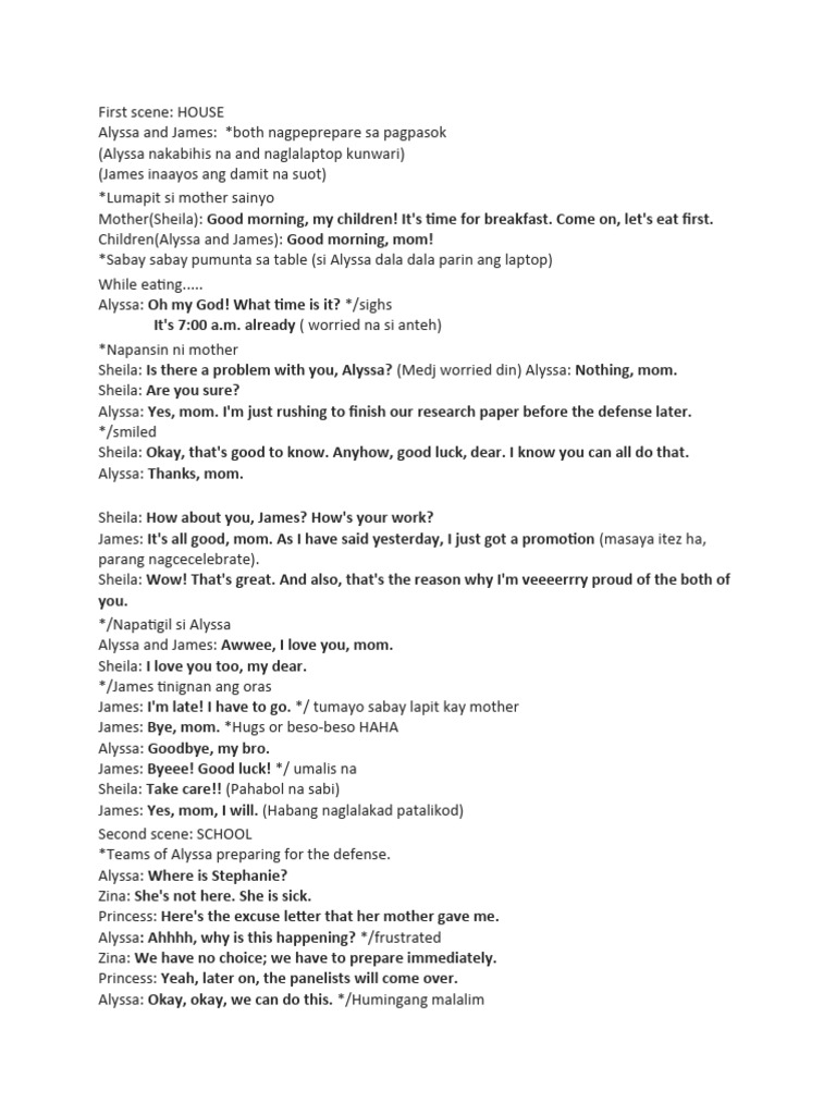 First-and-Second-Script-EAPP (Revised) | PDF | Environmental Policy | Change