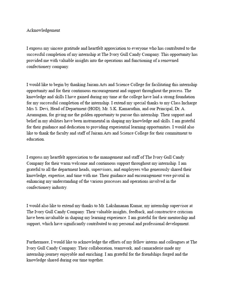 Document | PDF | Internship | Job Hunting