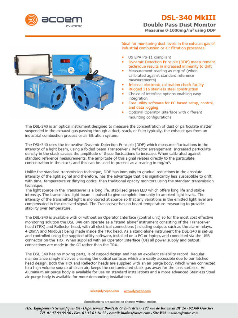 DSL 340 MkIII Datasheet V2.4 | PDF | Usb | Power Supply