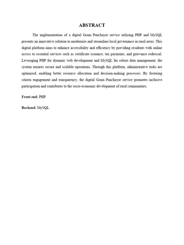 Digital Gram Panchayath | PDF | Software Testing | Databases