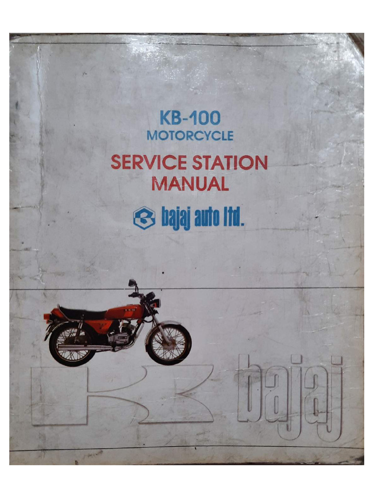 Bajaj Kawasaki KB100 Workshop Manual | PDF