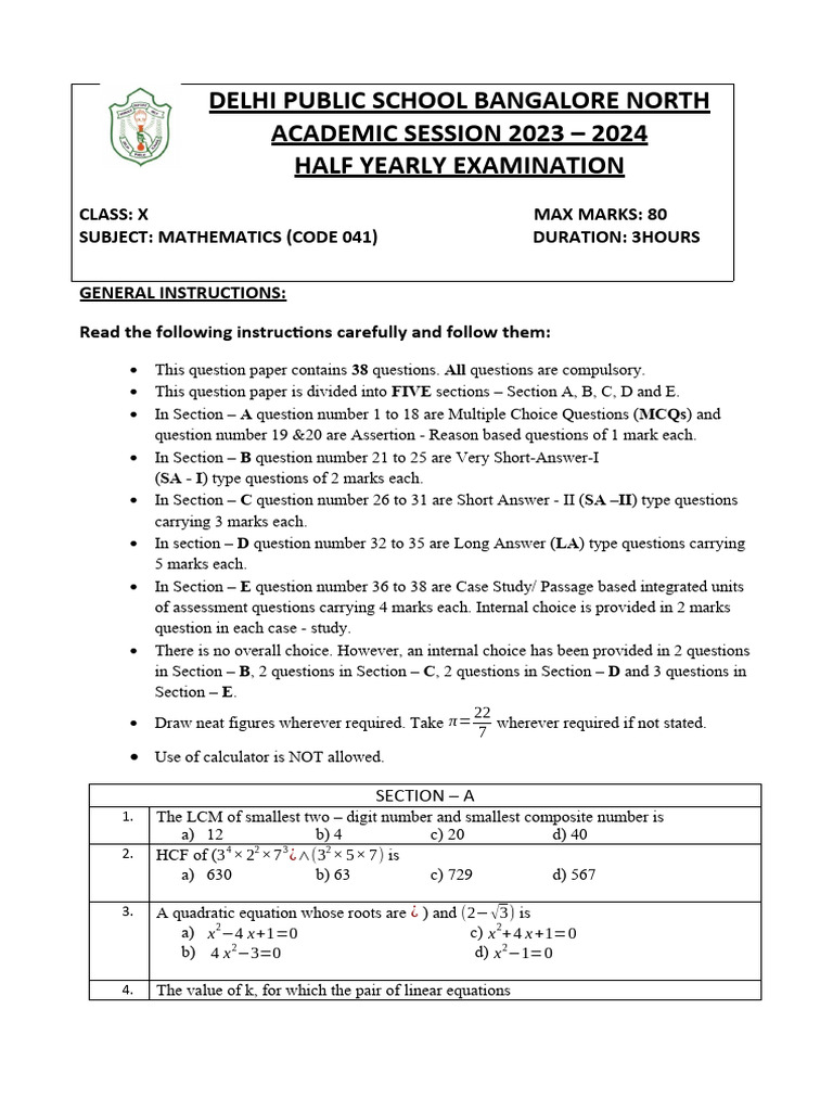 Hye Maths QP | PDF | Square Root | Rainbow