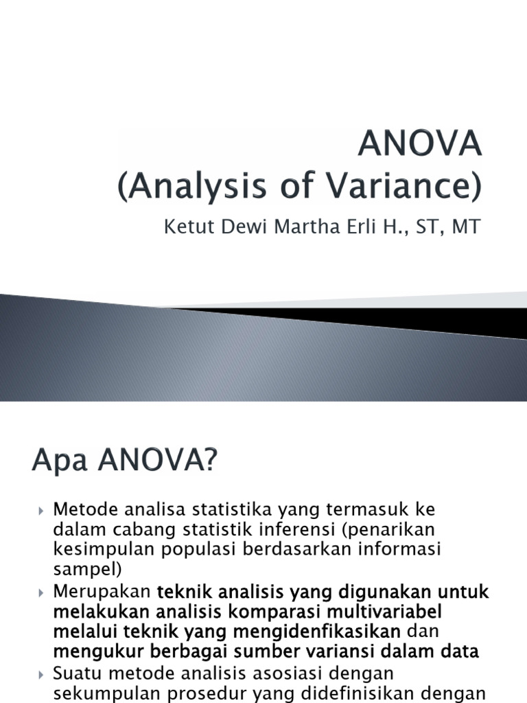 12 One Way ANOVA | PDF