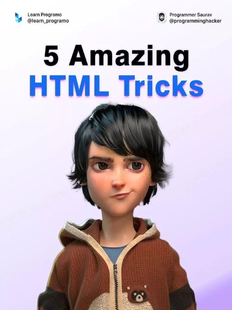 Best 5 Amazing HTML Tricks PDF | PDF