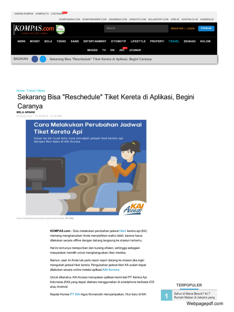 Rescuedule Tiket KAI | PDF